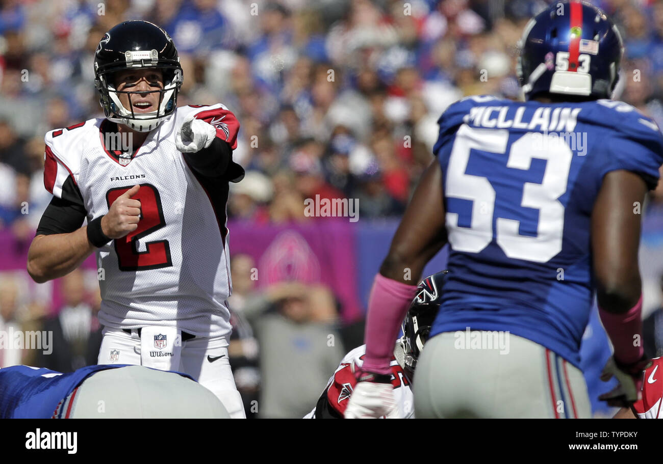 Atlanta Falcons Matt Ryan directs the offense in the first quarter ...