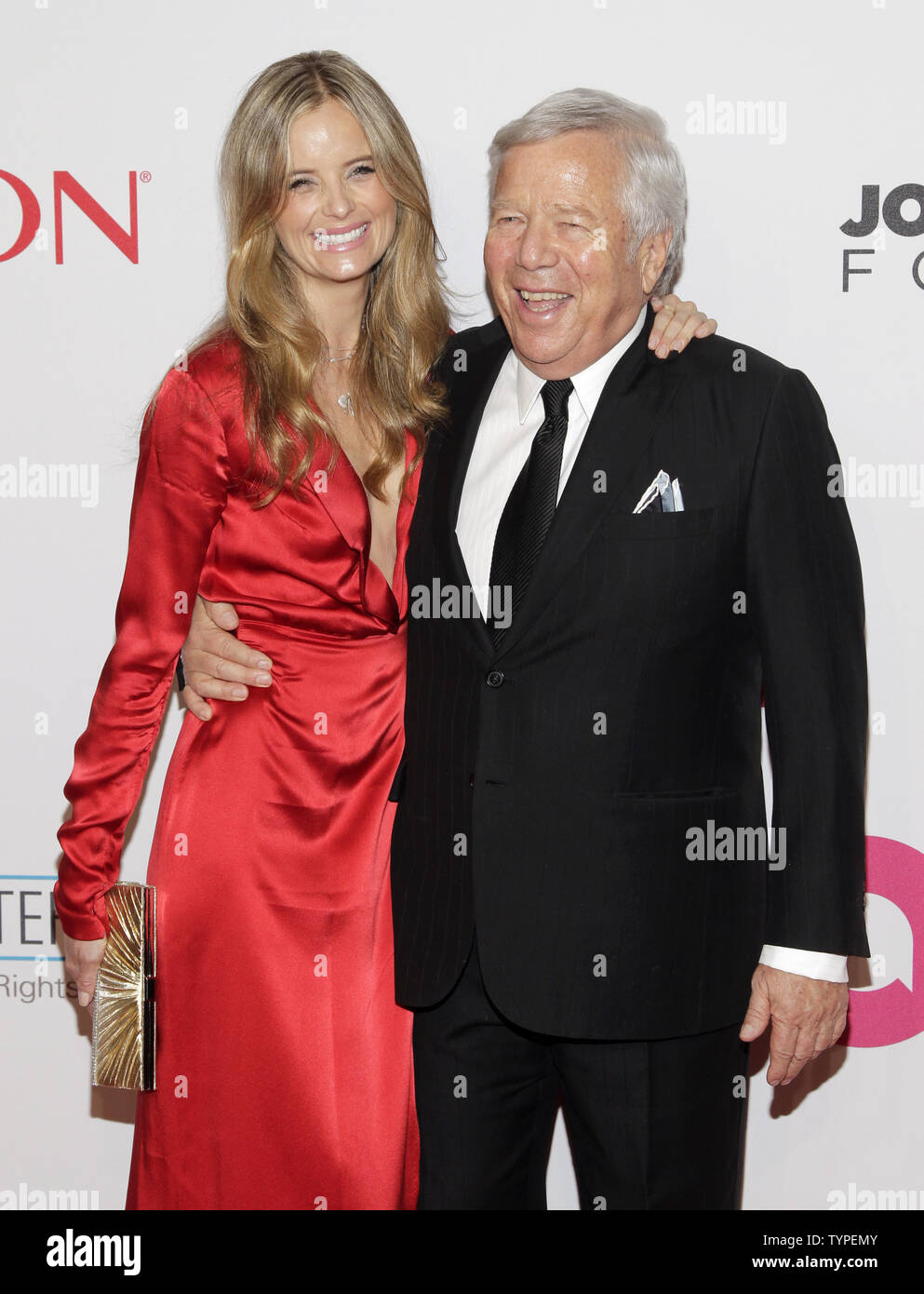 Ricki Noel Lander and Robert Kraft arrive on the red carpet at the ...