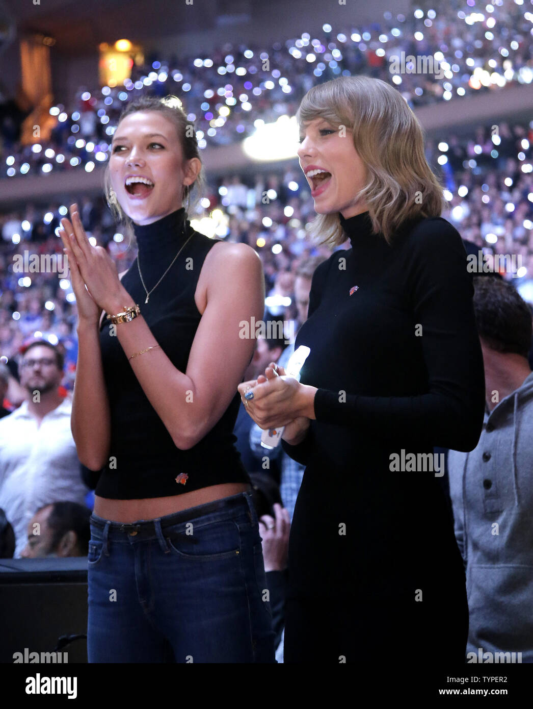 Taylor Swift Karlie Kloss Knicks