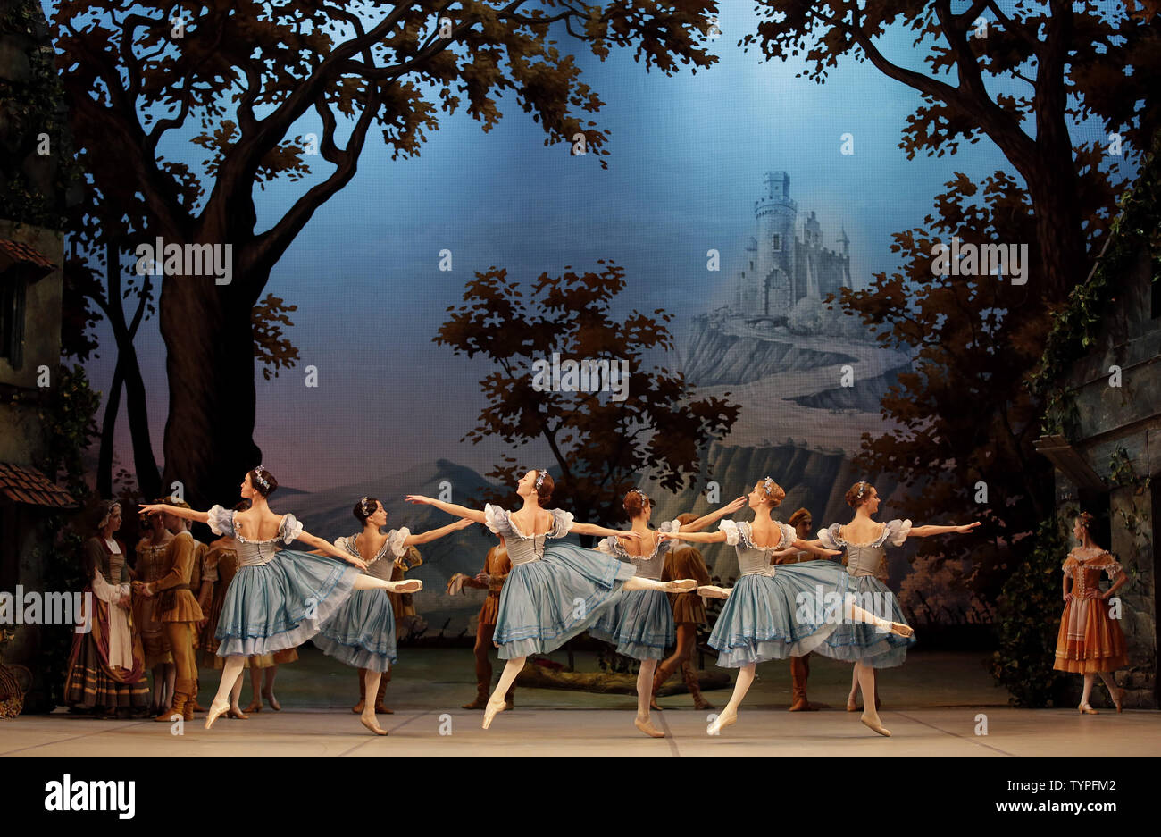 Mikhailovsky Ballet dancers perform a scene from 'Giselle' at a dress ...