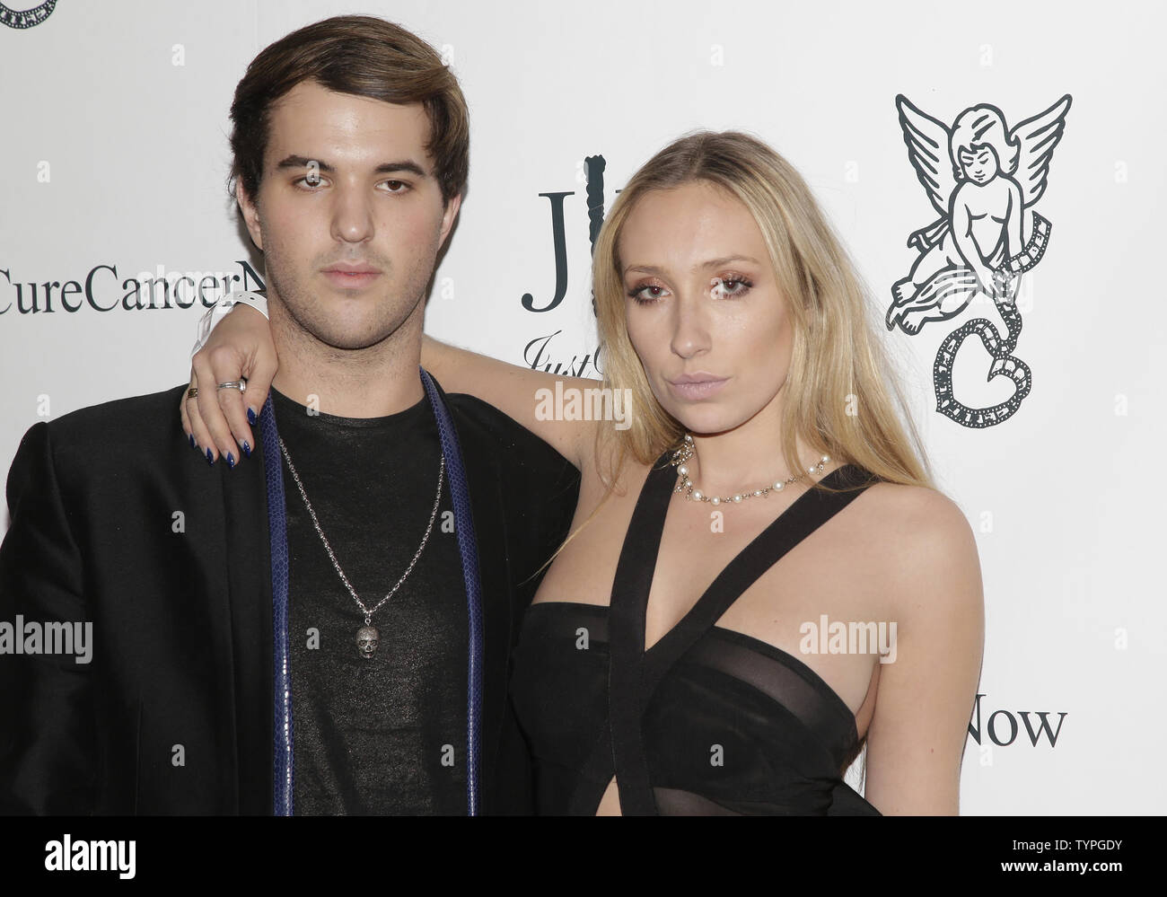 Gaia Matisse and Andrew Warren arrive on the red carpet at the 2014 ...