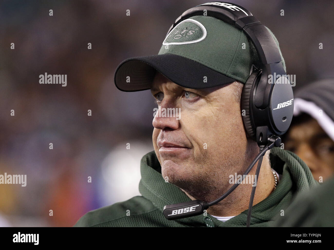 New York Jets head coach Rex Ryan stands on the sidelines in the 4th ...