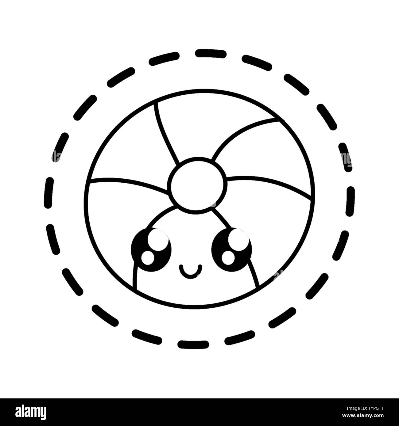 patch of float protection kawaii vector illustration design Stock ...