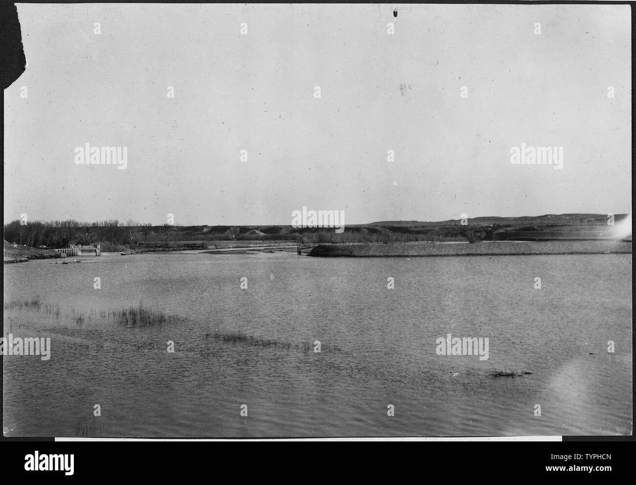 Whalen diversion dam, looking down river.; Scope and content ...