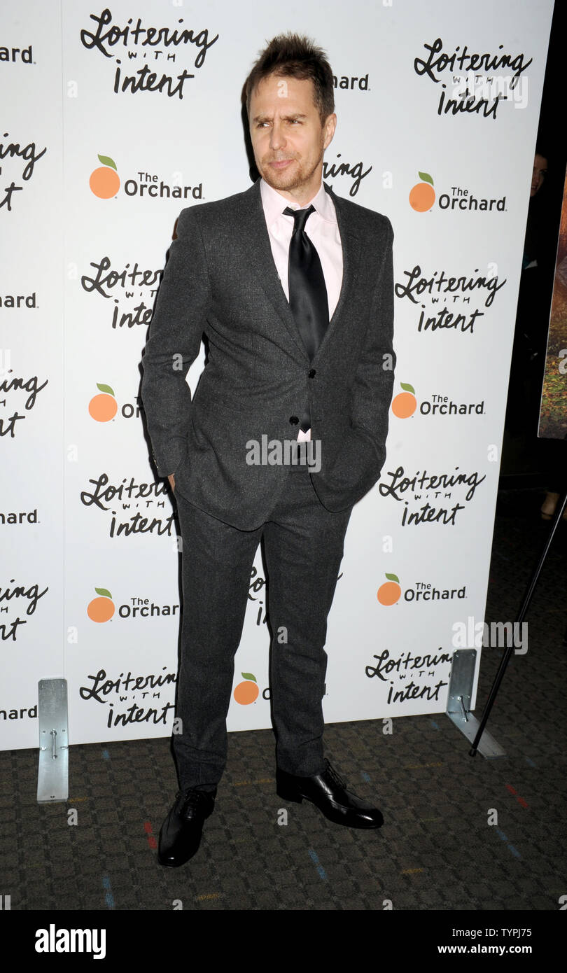 Sam Rockwell arrives on the red carpet at the 'Loitering With Intent ...