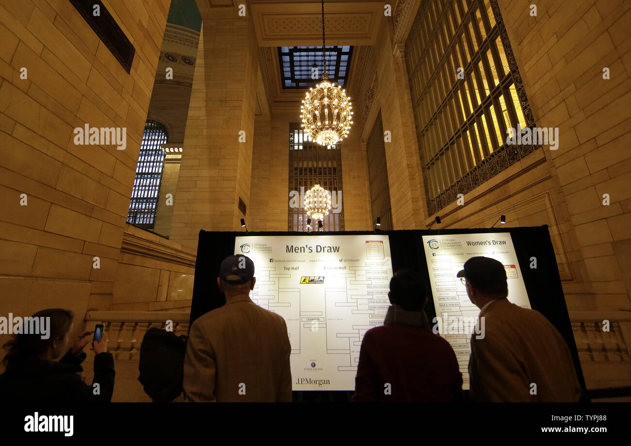 The Men's and Woman's Draw is on display at JPMorgan Chase & Co.'s 18th ...