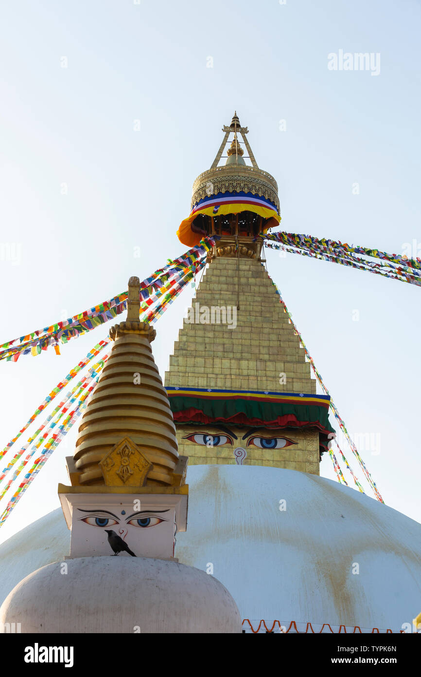 Stupa von Bodnath in Kathmandu Stock Photo - Alamy