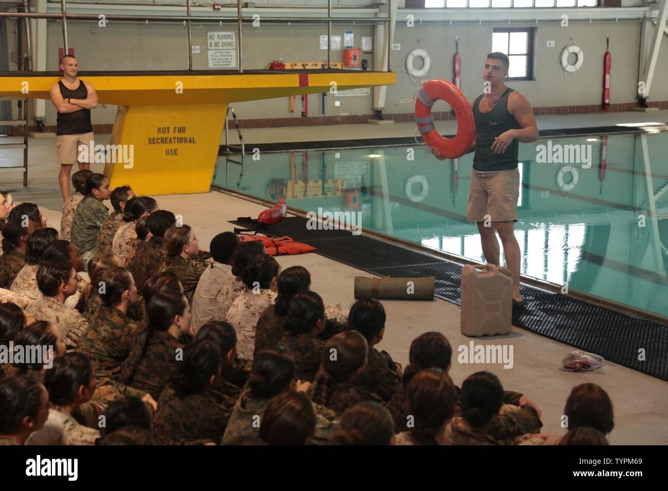U.S. Marine Corps Sgt. James A. Gantose, Marine Combat Instructor of ...
