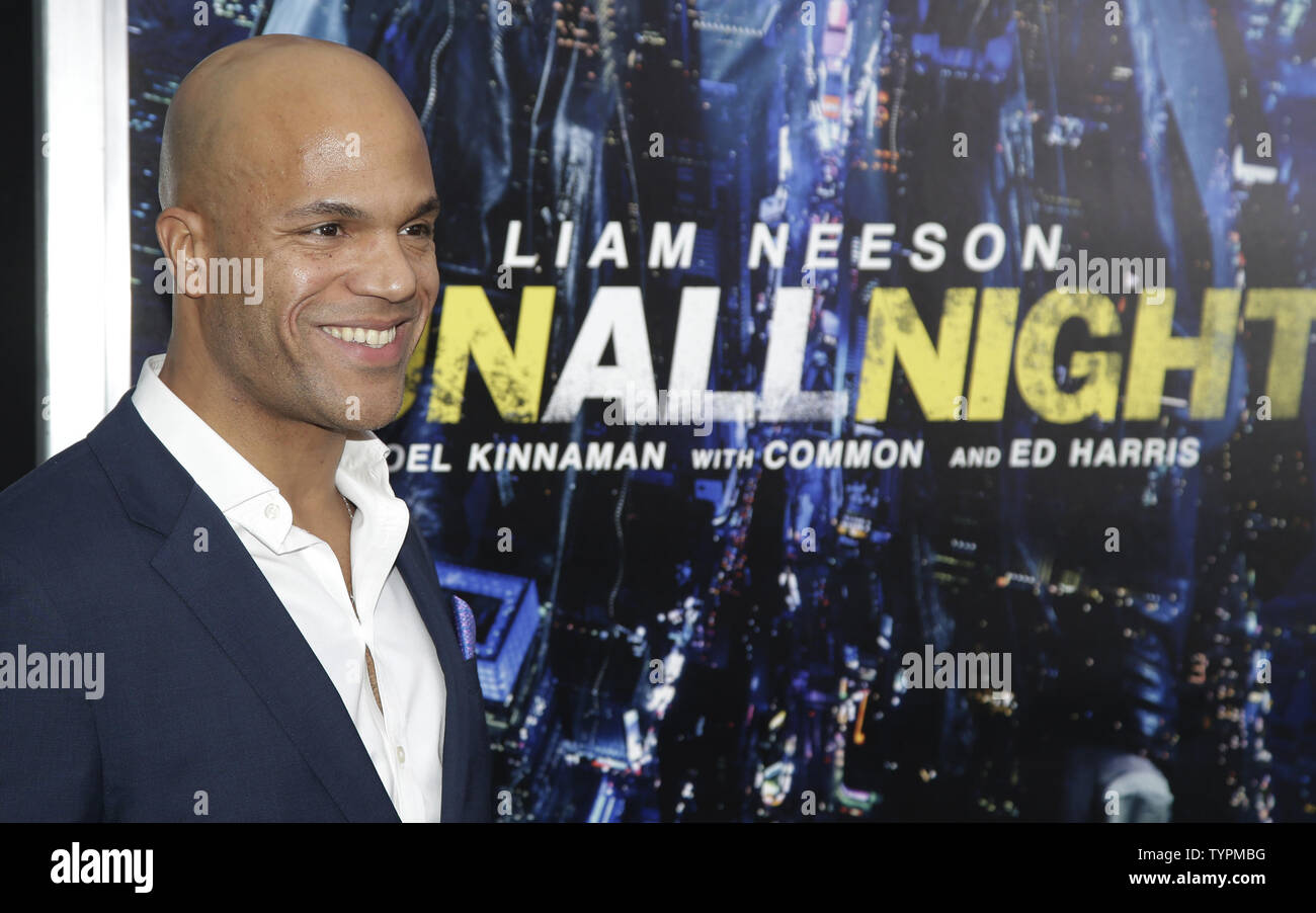 Gavin Kieth arrives on the red carpet at the World Premiere of Run All ...