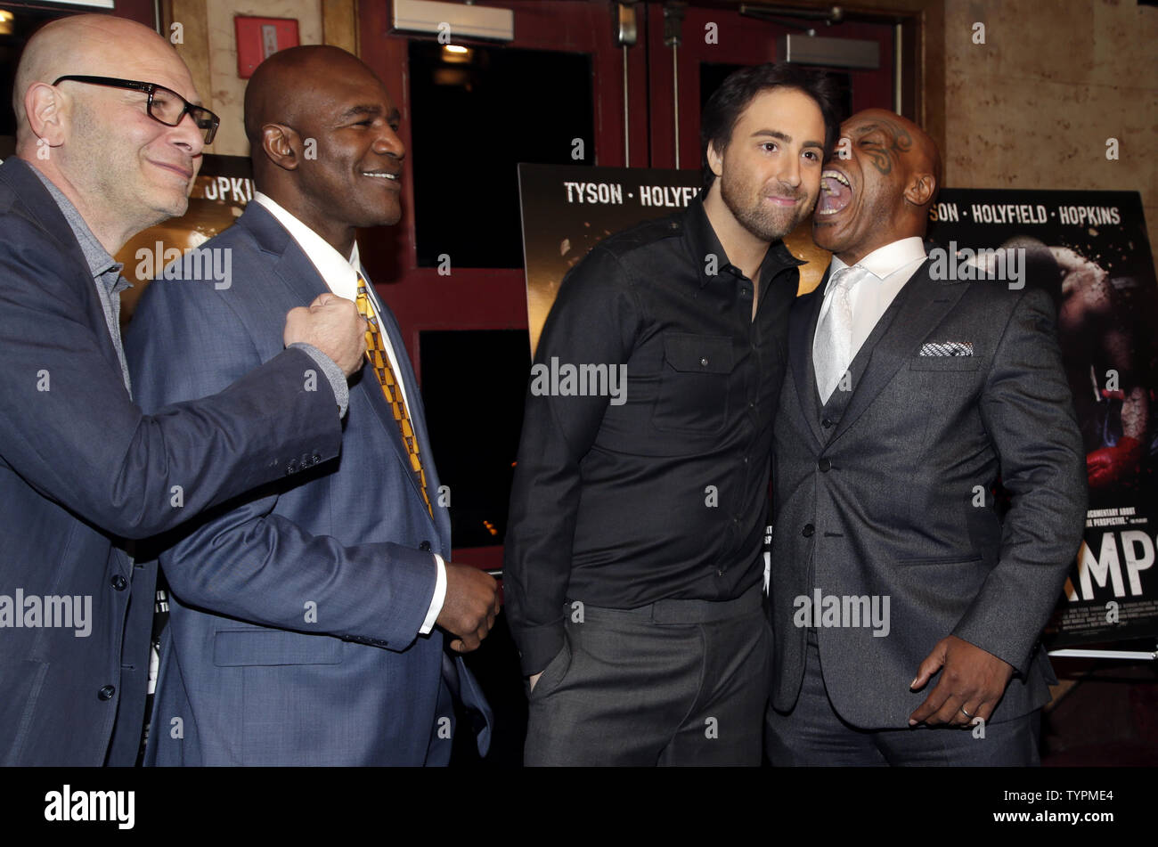 Mike tyson evander holyfield ear hi-res stock photography and images ...