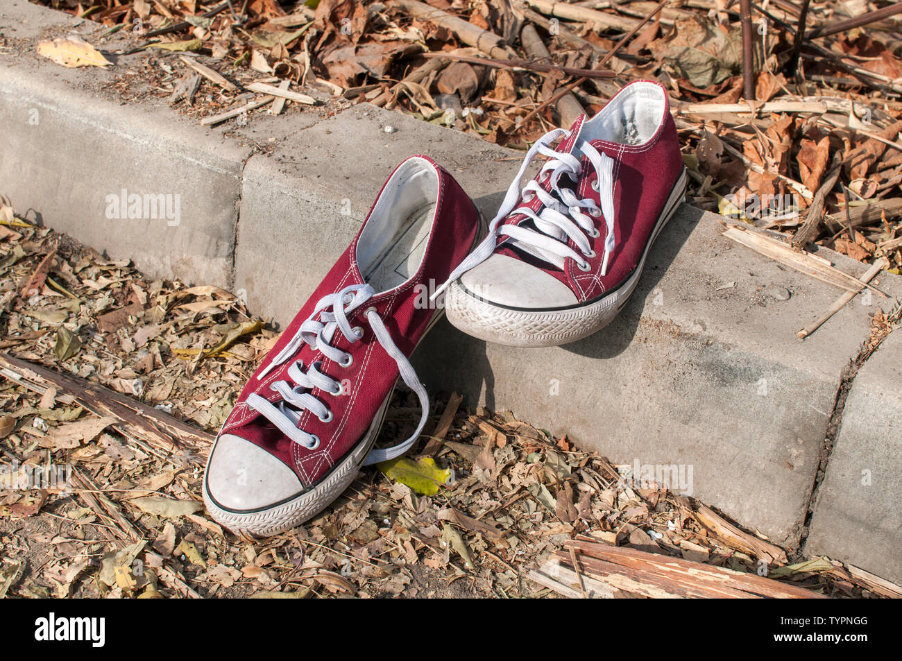 Worn out sneakers hi-res stock photography and images - Alamy