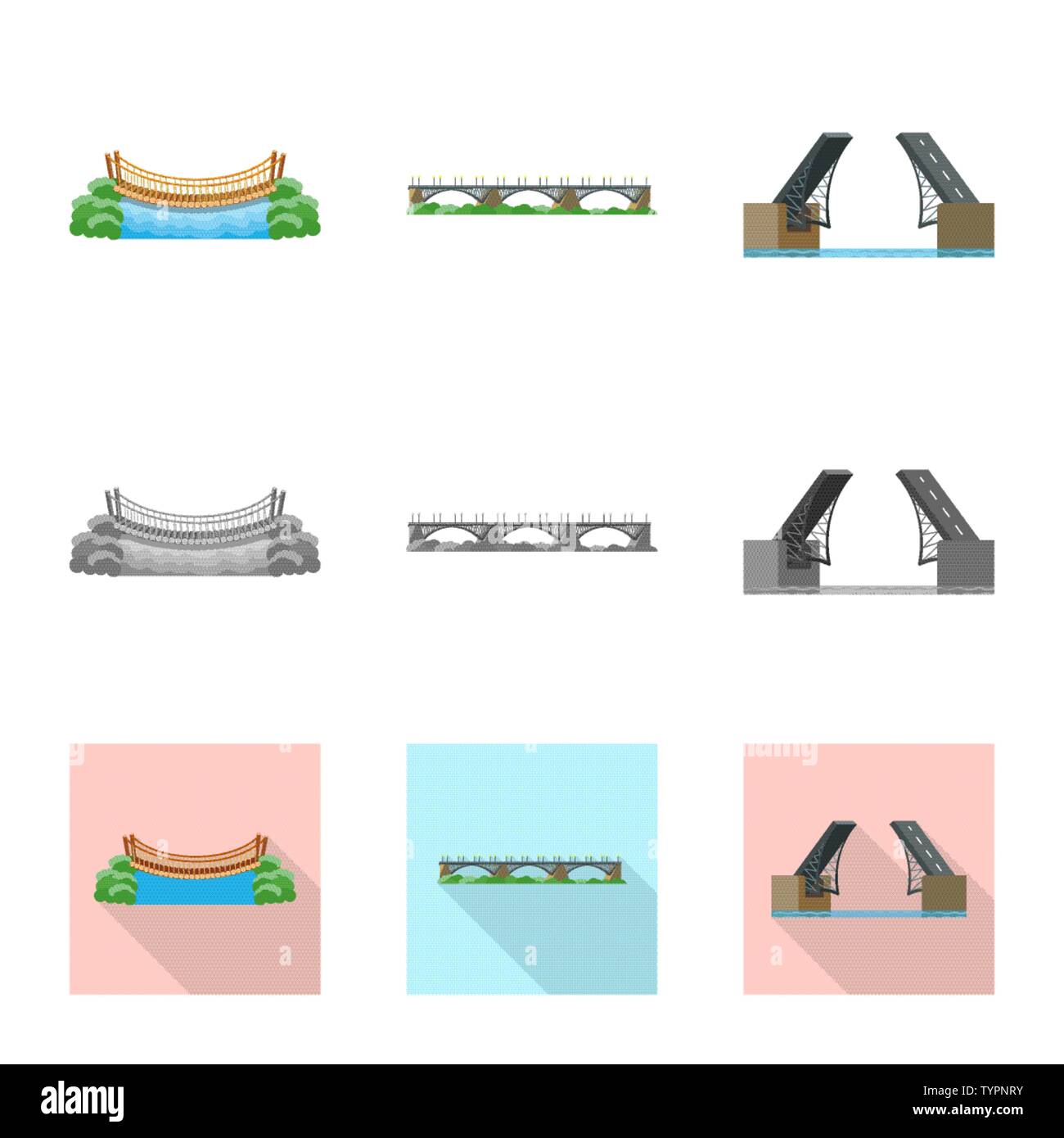 Isolated Object Of Connection And Design Logo Set Of Connection And Side Stock Vector