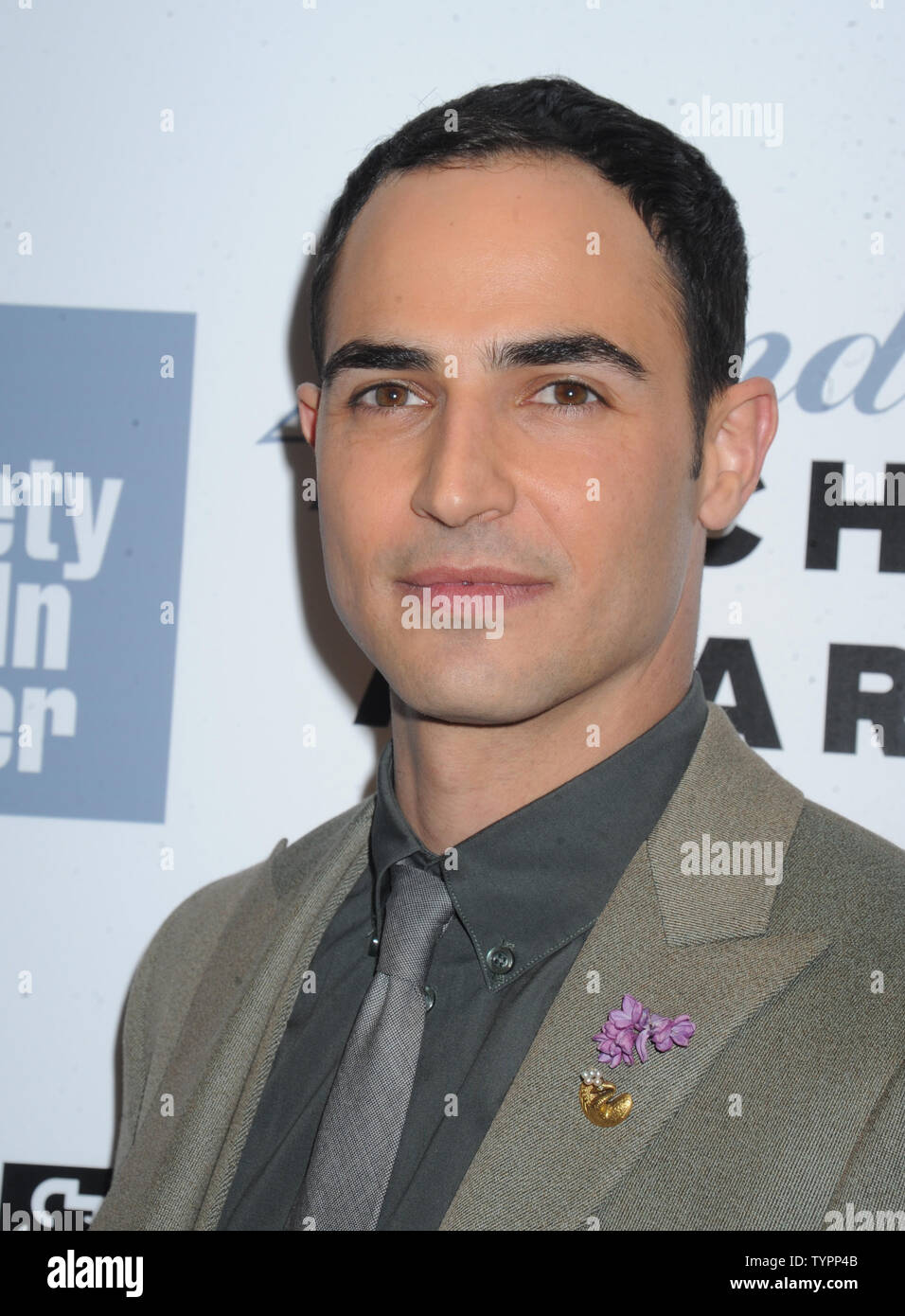 Zac Posen arrives on the red carpet at the 42nd Chaplin Award Gala at ...