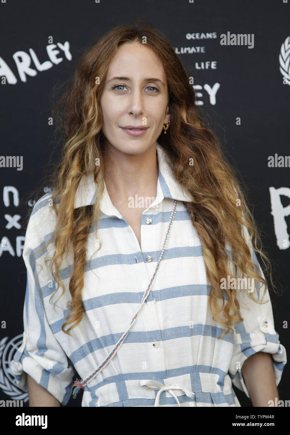 Mara Hoffman arrives on the blue carpet at President of the General ...