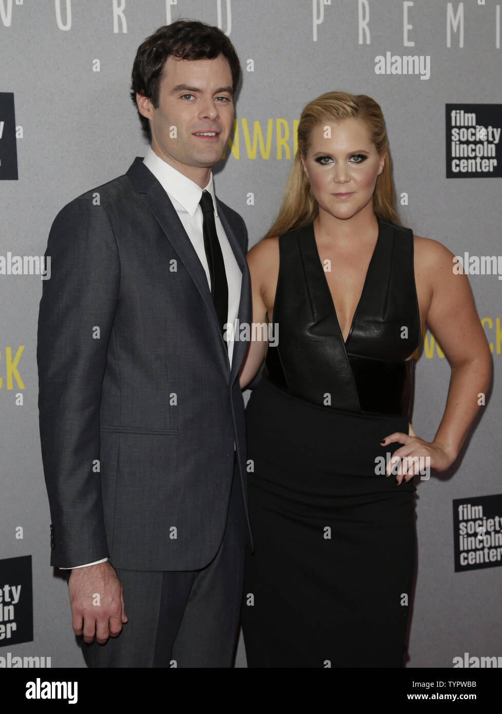 Bill Hader and Amy Schumer arrive on the red carpet at the New York ...