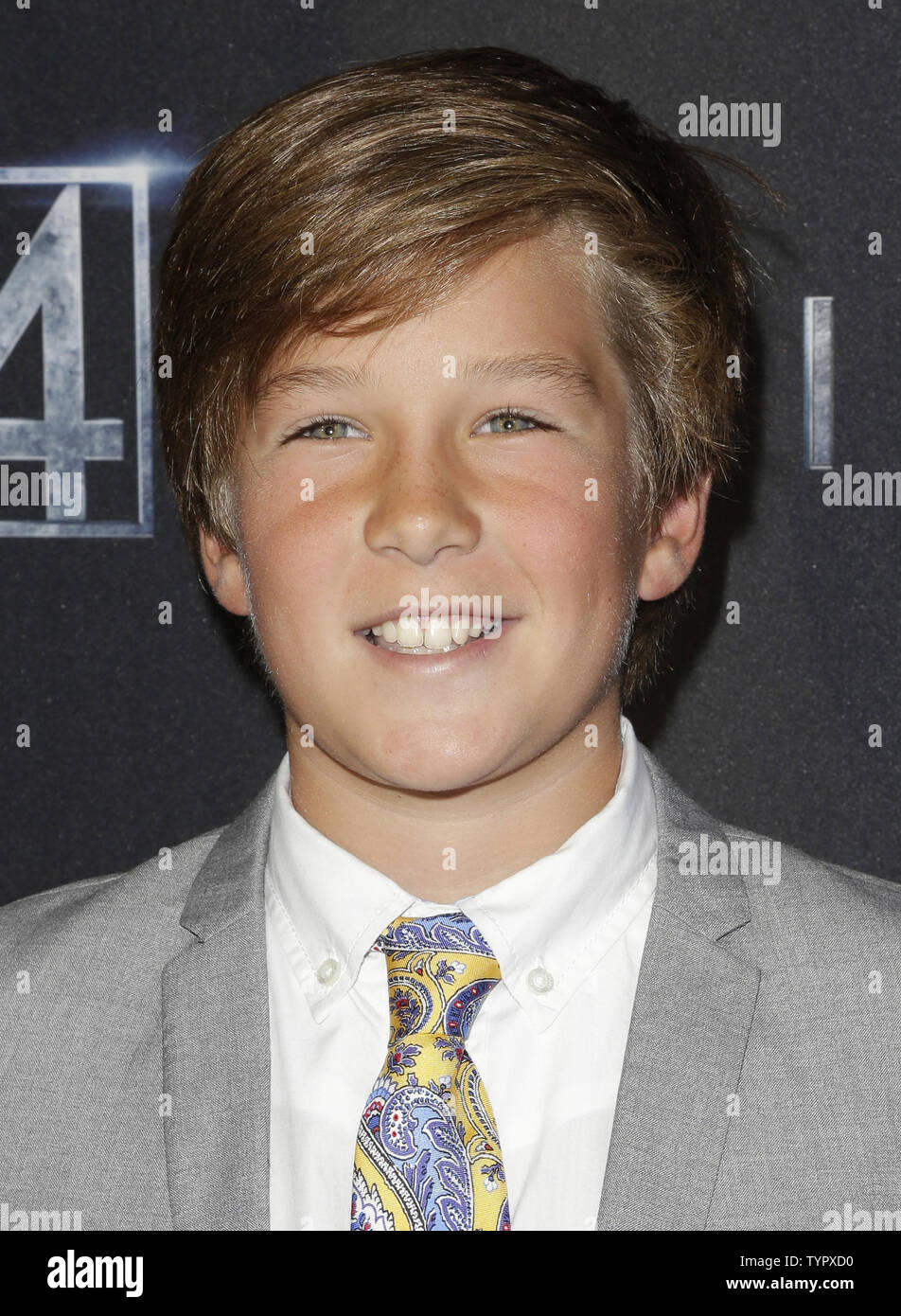 Owen Judge arrives on the red carpet at the Fantastic Four Premiere at ...