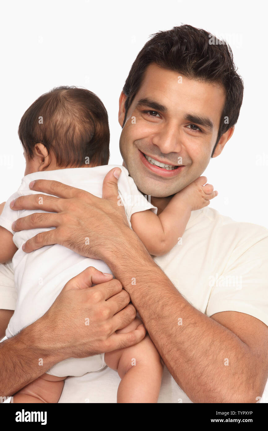 Portrait indian father baby girl hi-res stock photography and images ...