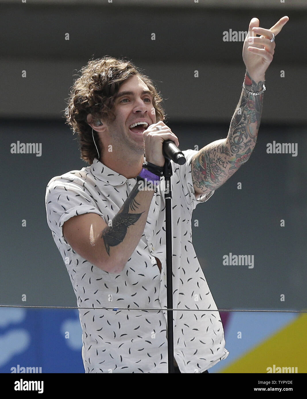Zac Barnett performs with American Authors at Arthur Ashe Kids Day ...