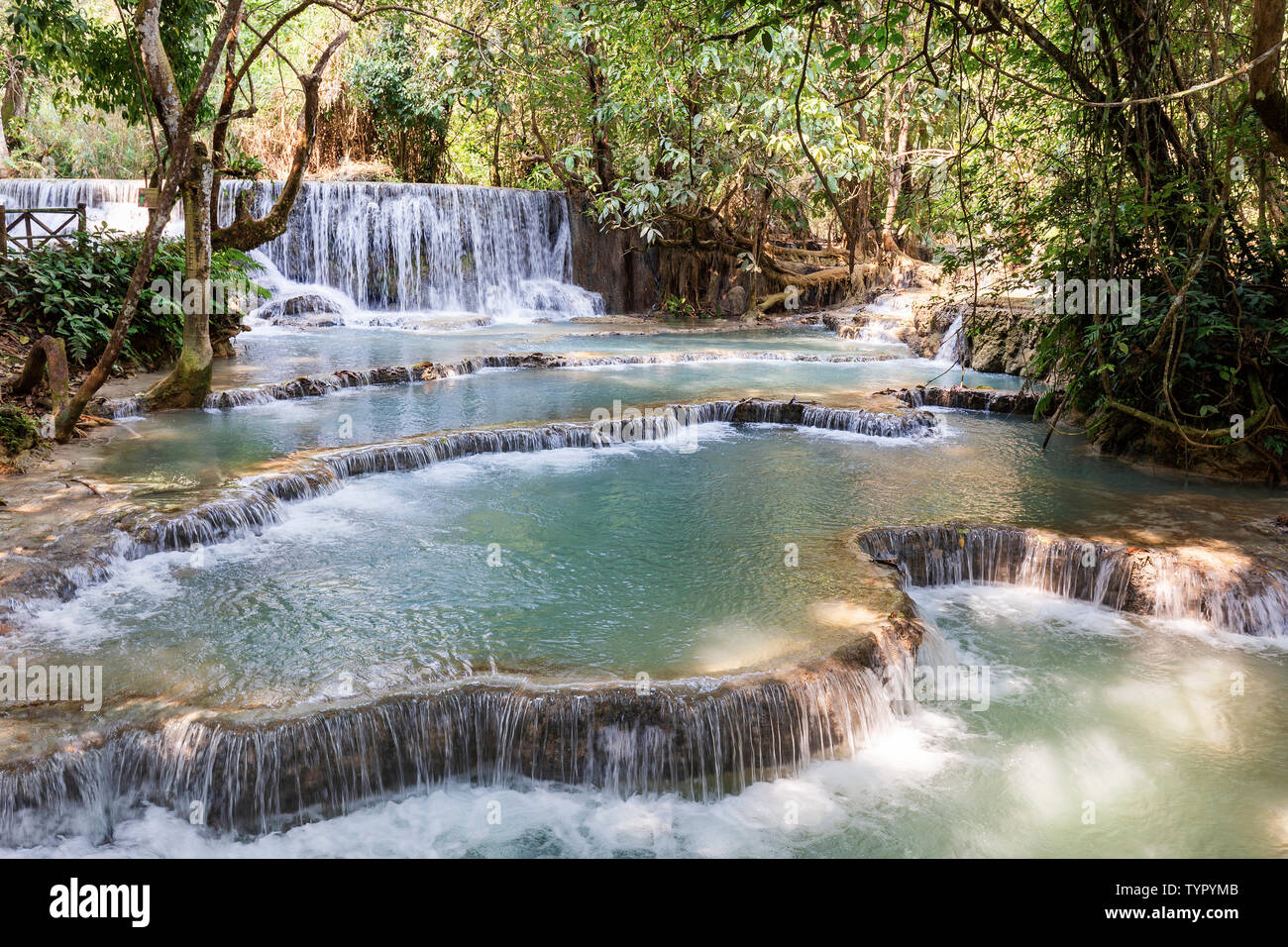 Kuang si Waterfall Near Luang Prabang, Laos Stock Photo - Alamy