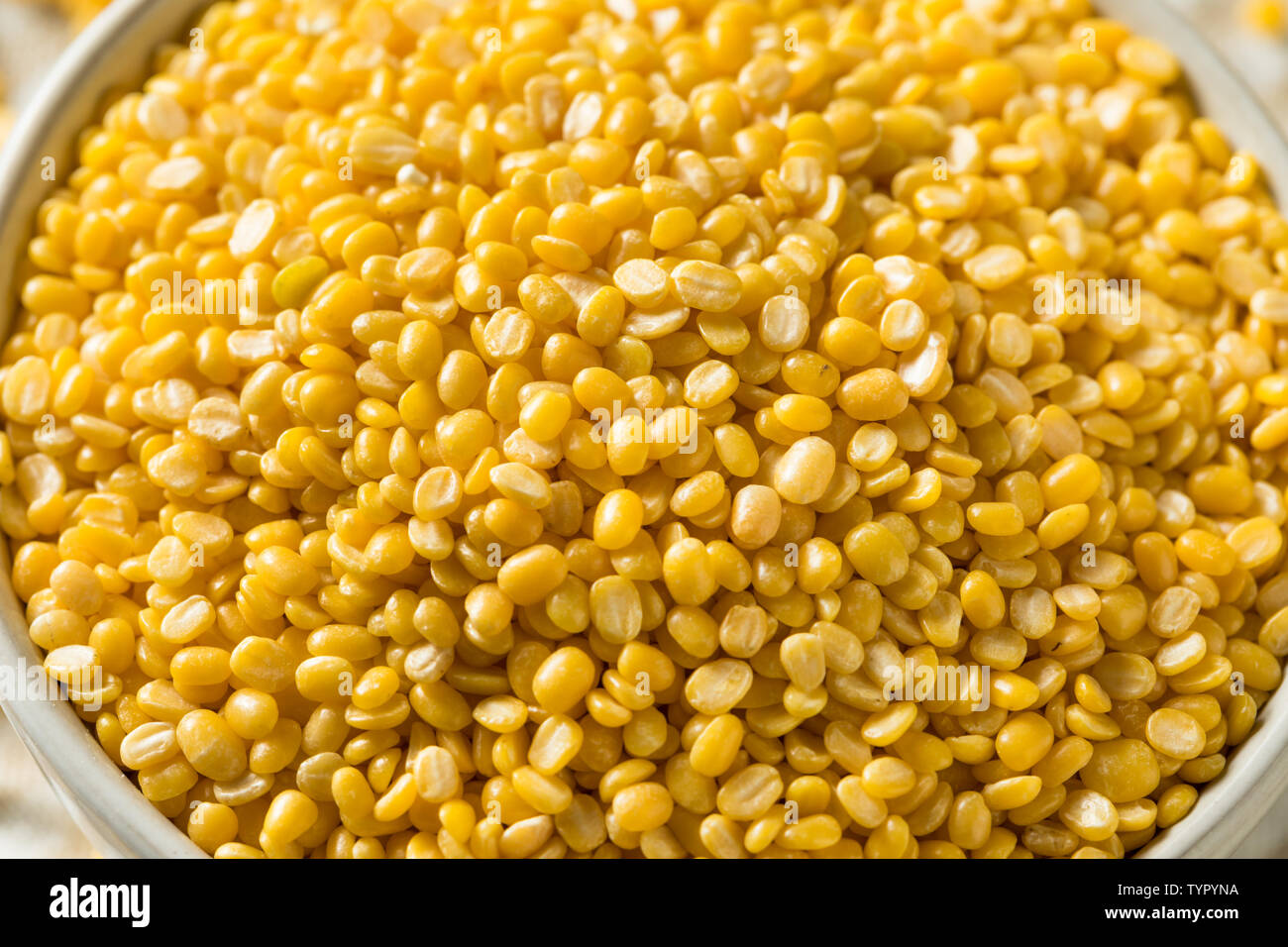Dried Organic Moong Dal Split Mung Beans in a Bowl Stock Photo - Alamy