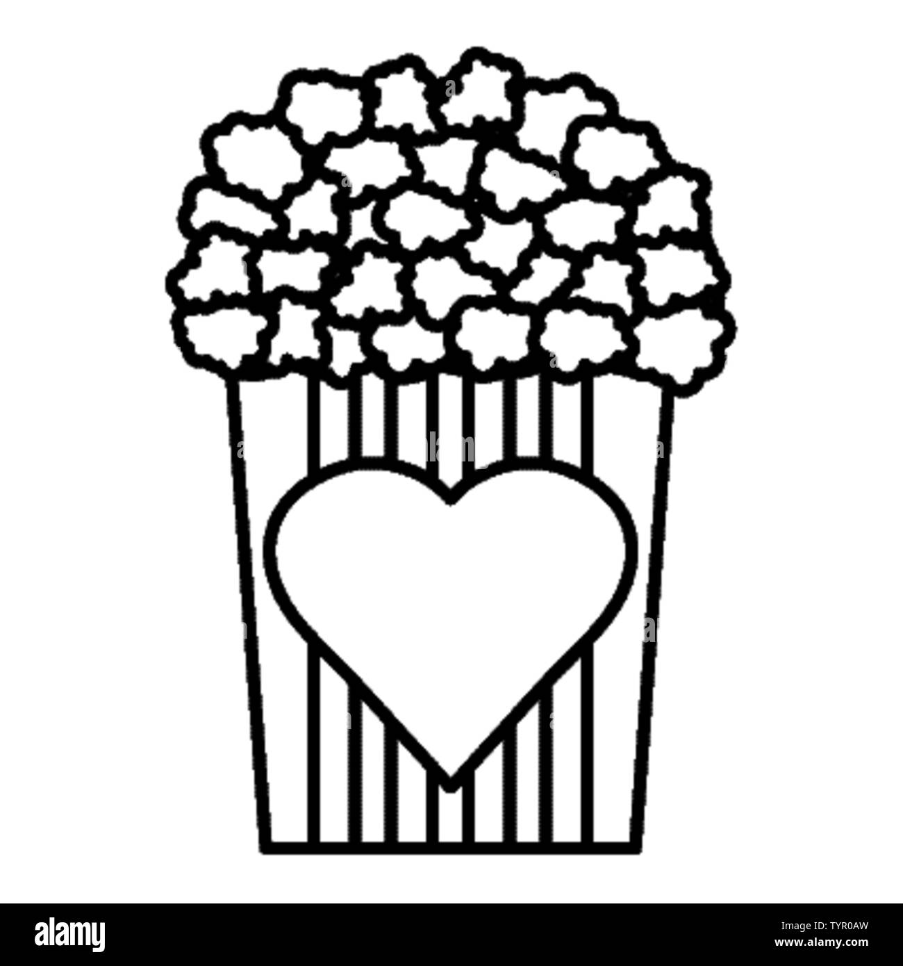 delicious pop corn icon vector illustration design Stock Vector Image ...