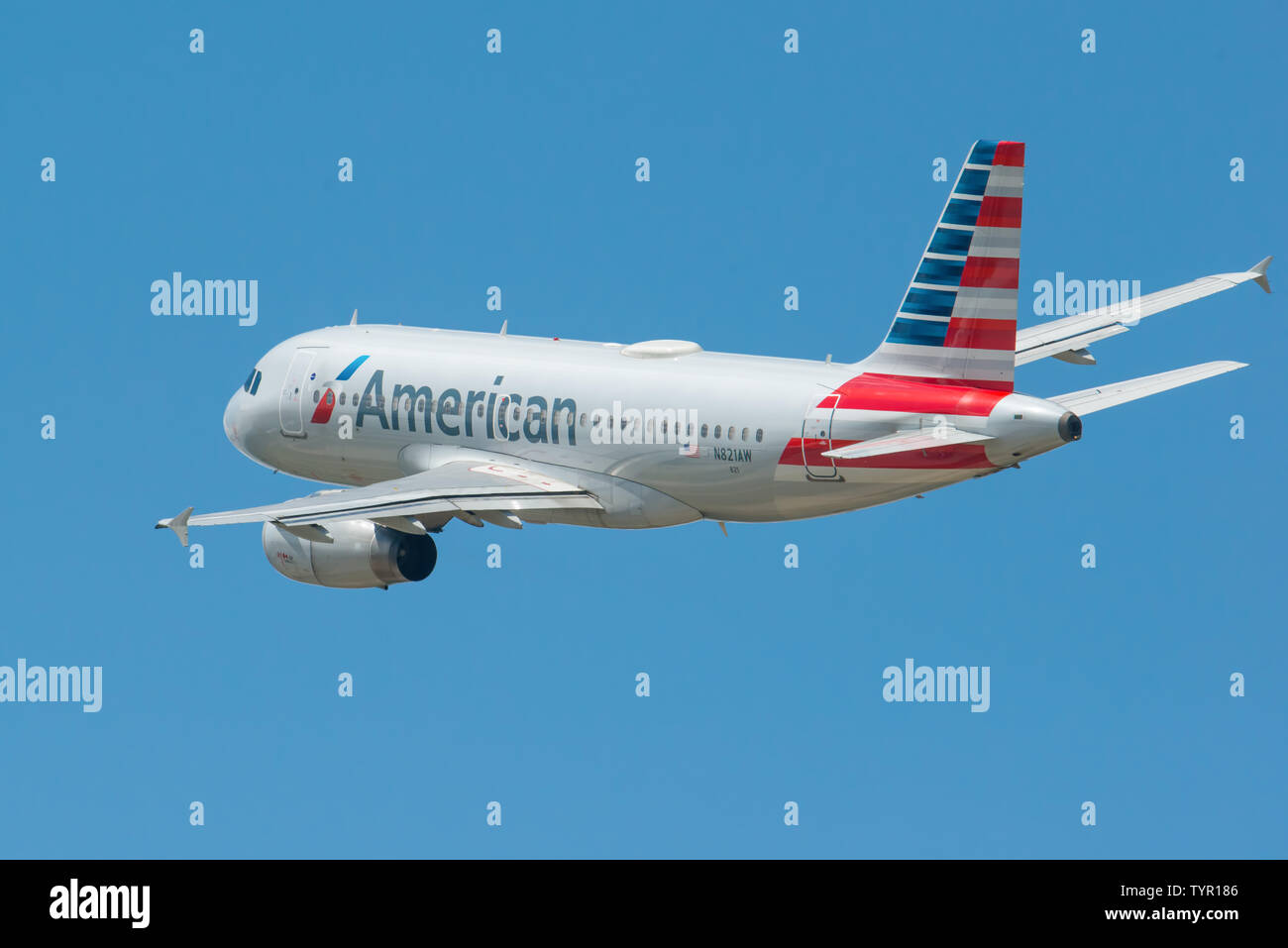 MINNEAPOLIS, MINNESOTA / USA - JUNE 25, 2019: Closeup of airplane ...