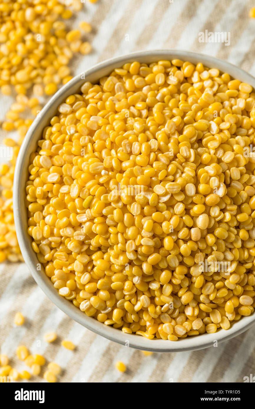 Dried Organic Moong Dal Split Mung Beans in a Bowl Stock Photo - Alamy