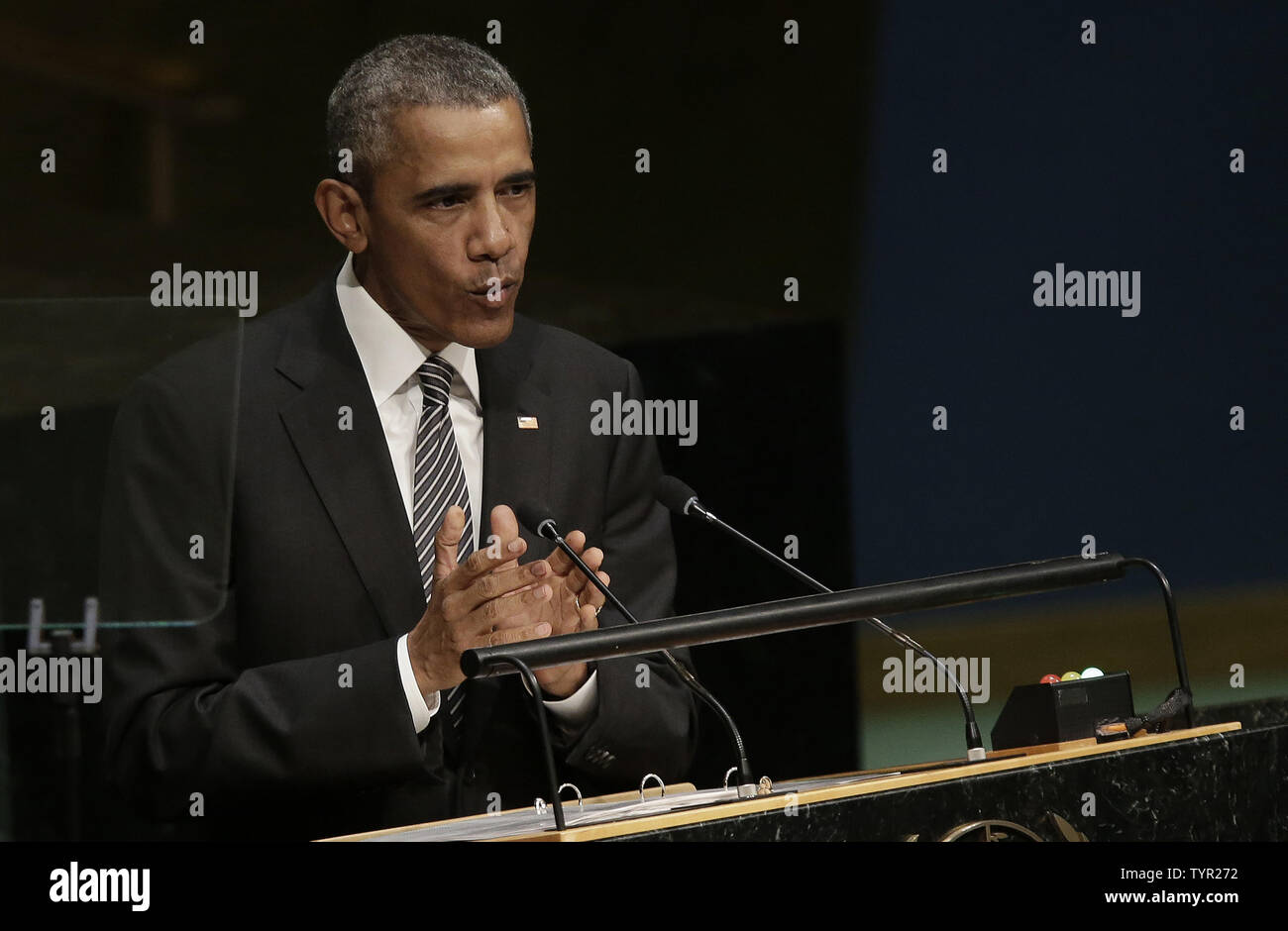 US President Barack Obama delivers his address during the United ...