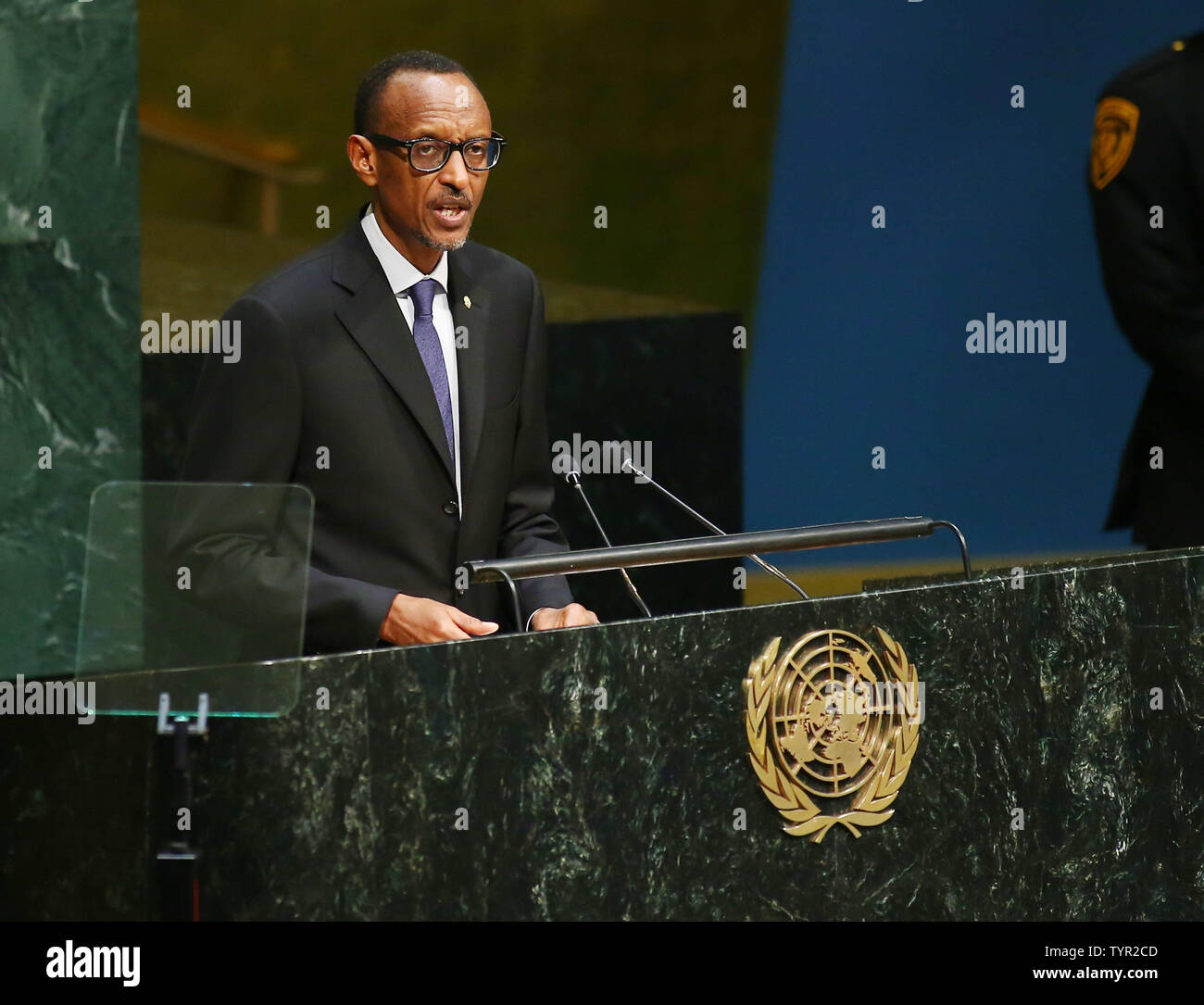 Paul Kagame, president of Rwanda, addresses the 70th session of the ...
