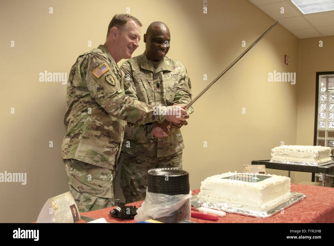 Col. John A. Smyrski III (left), commander, William Beaumont Army ...