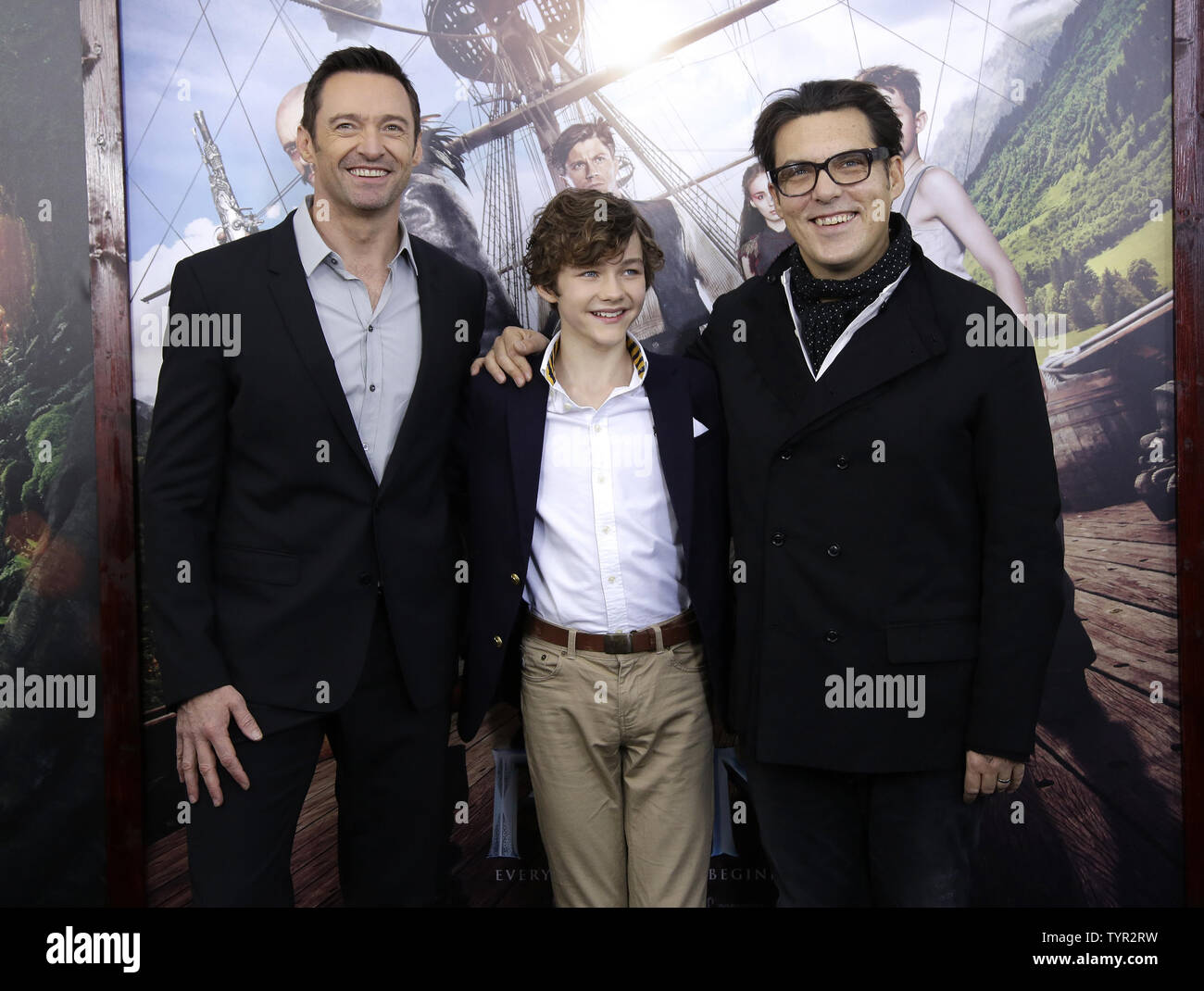 Hugh Jackman, Levi Miller and Joe Wright arrive on the red carpet for ...