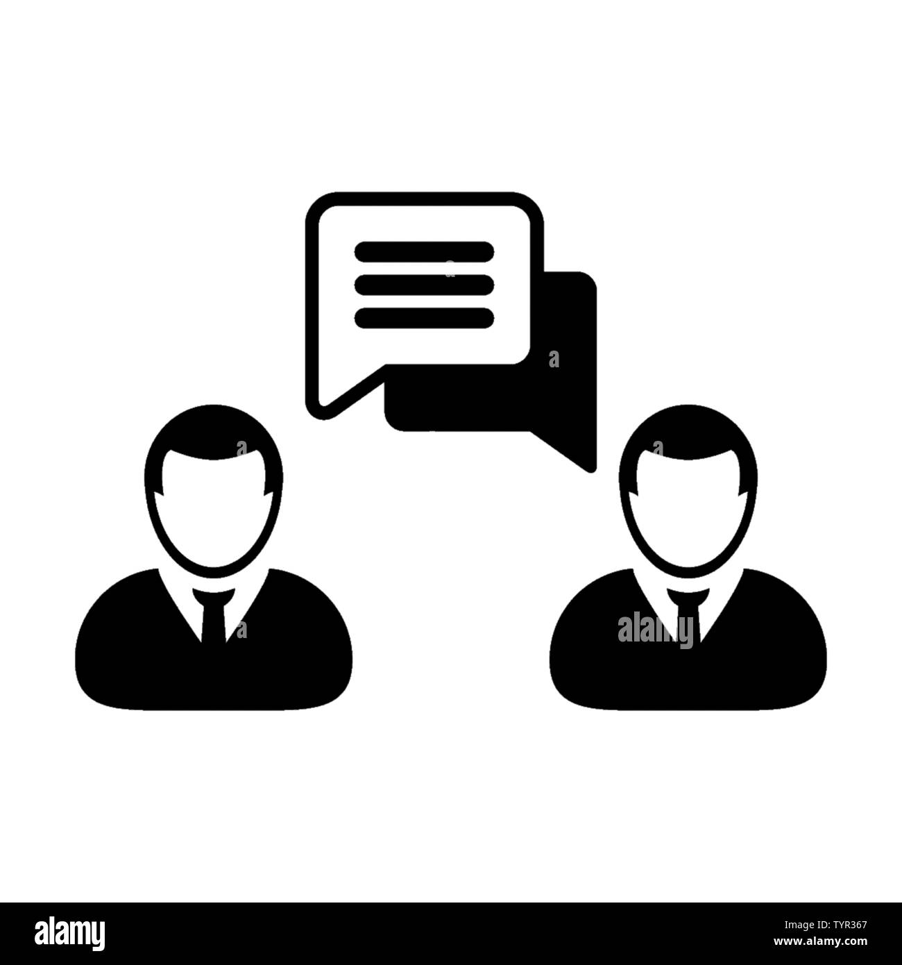 Speech bubble icon vector male person profile avatar with chat symbol ...