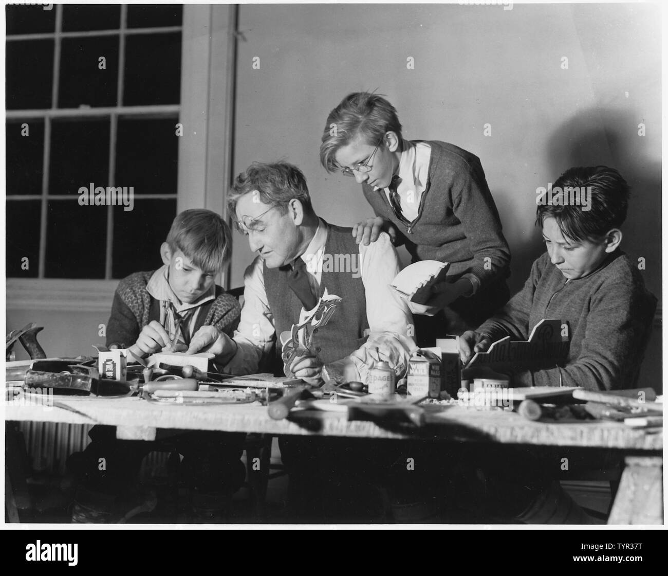 Works Progress Administration: Crafts Class Stock Photo - Alamy