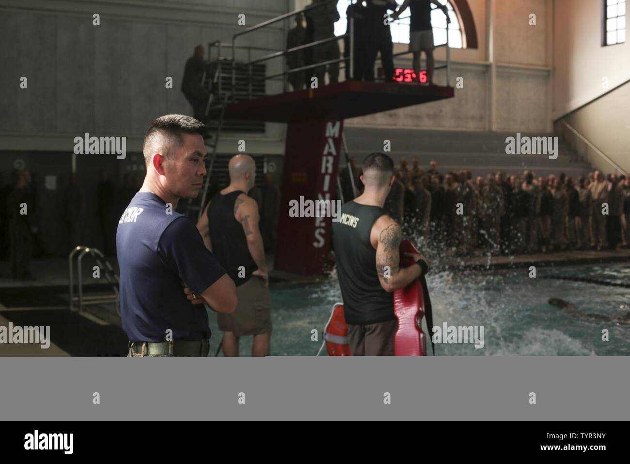Swimming pool u s naval training hi-res stock photography and images ...
