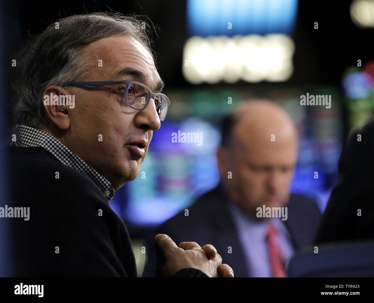 CEO Fiat Chrysler Automobiles Sergio Marchionne gives an interview on ...