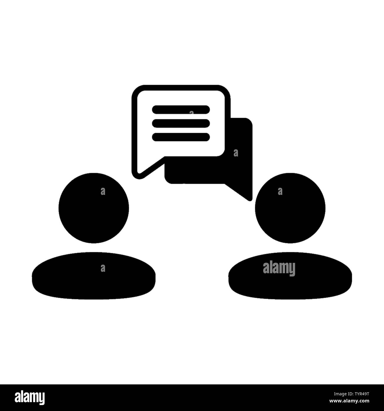 Profile icon in message Black and White Stock Photos & Images - Alamy