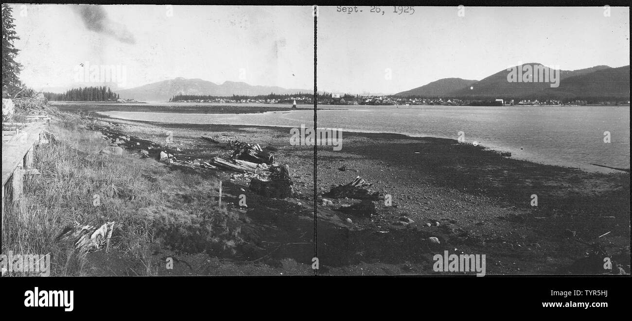 Wrangell Narrows, Alaska. Norberg's Dock opposite Petersburg. 21 Sept ...