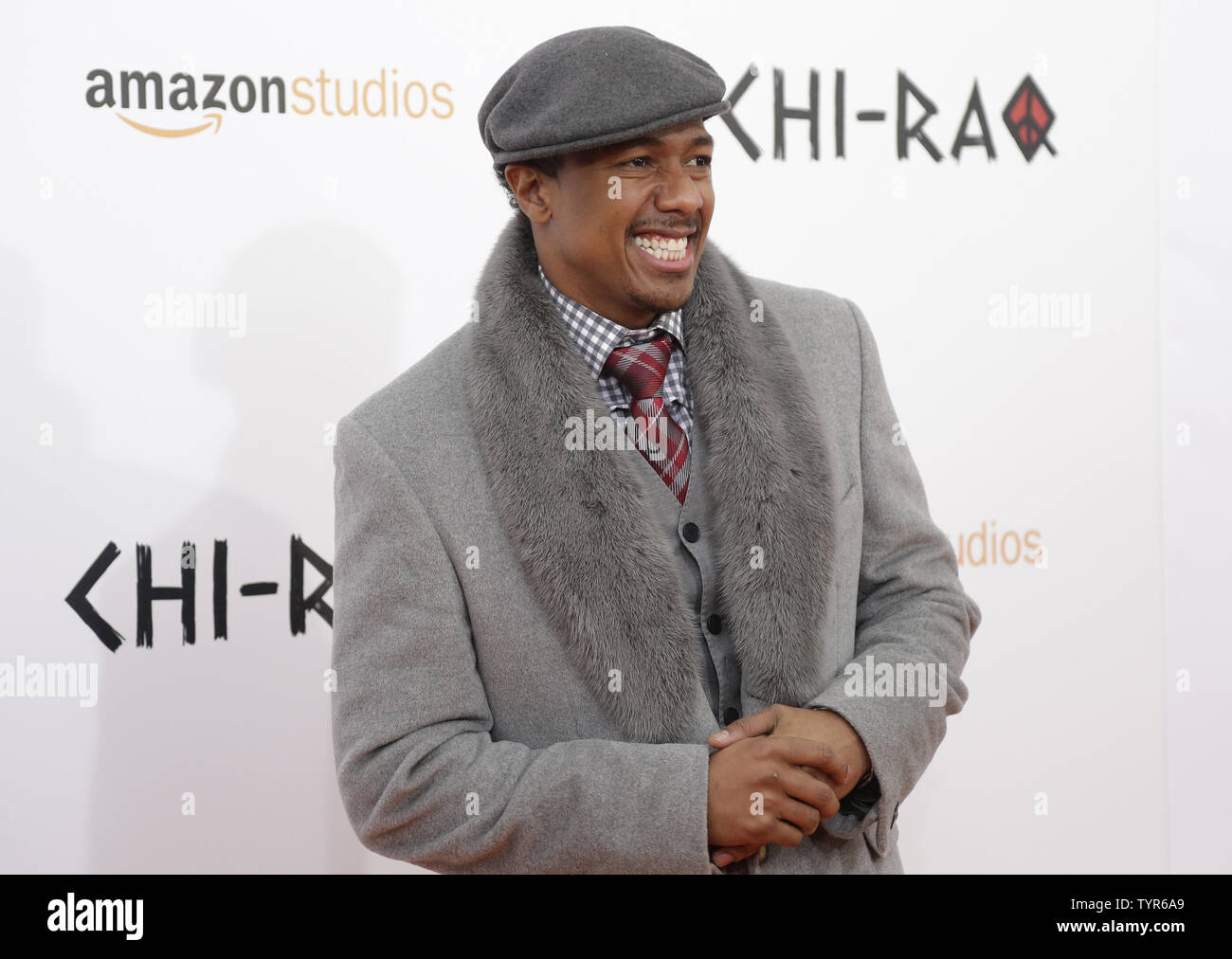 Nick Cannon arrives on the red carpet at the 'CHI-RAQ' New York ...