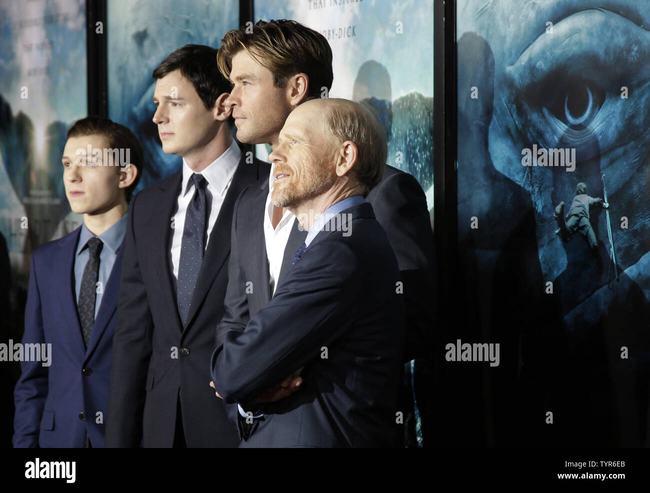 Ron Howard, Chris Hemsworth, Tom Holland and Benjamin Walker arrive on ...