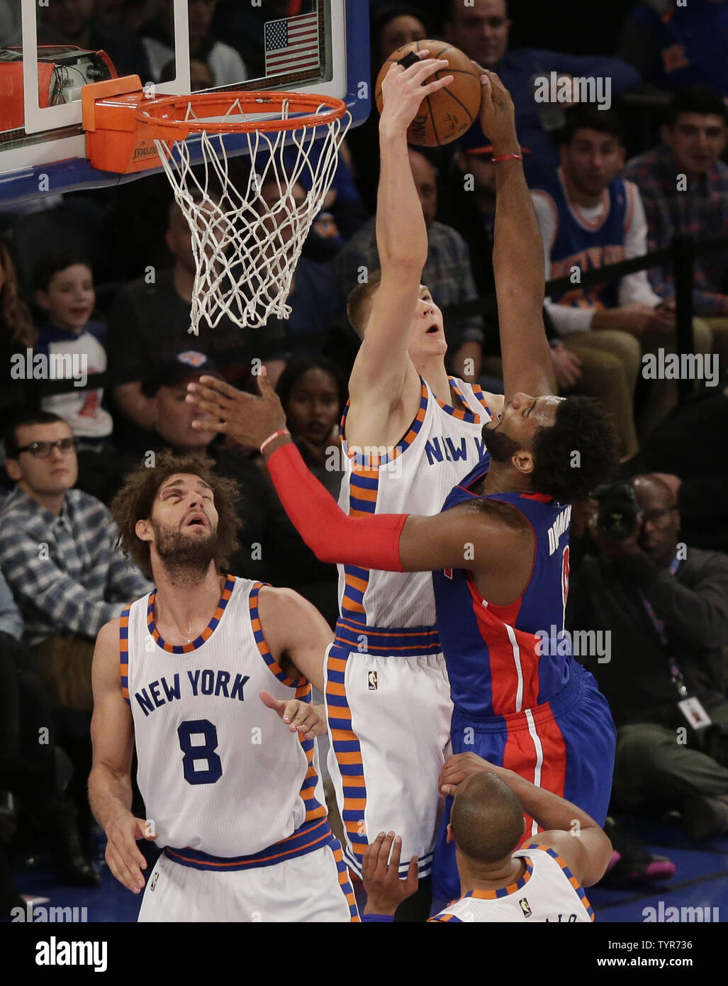 Kristaps porzingis block hi-res stock photography and images - Alamy