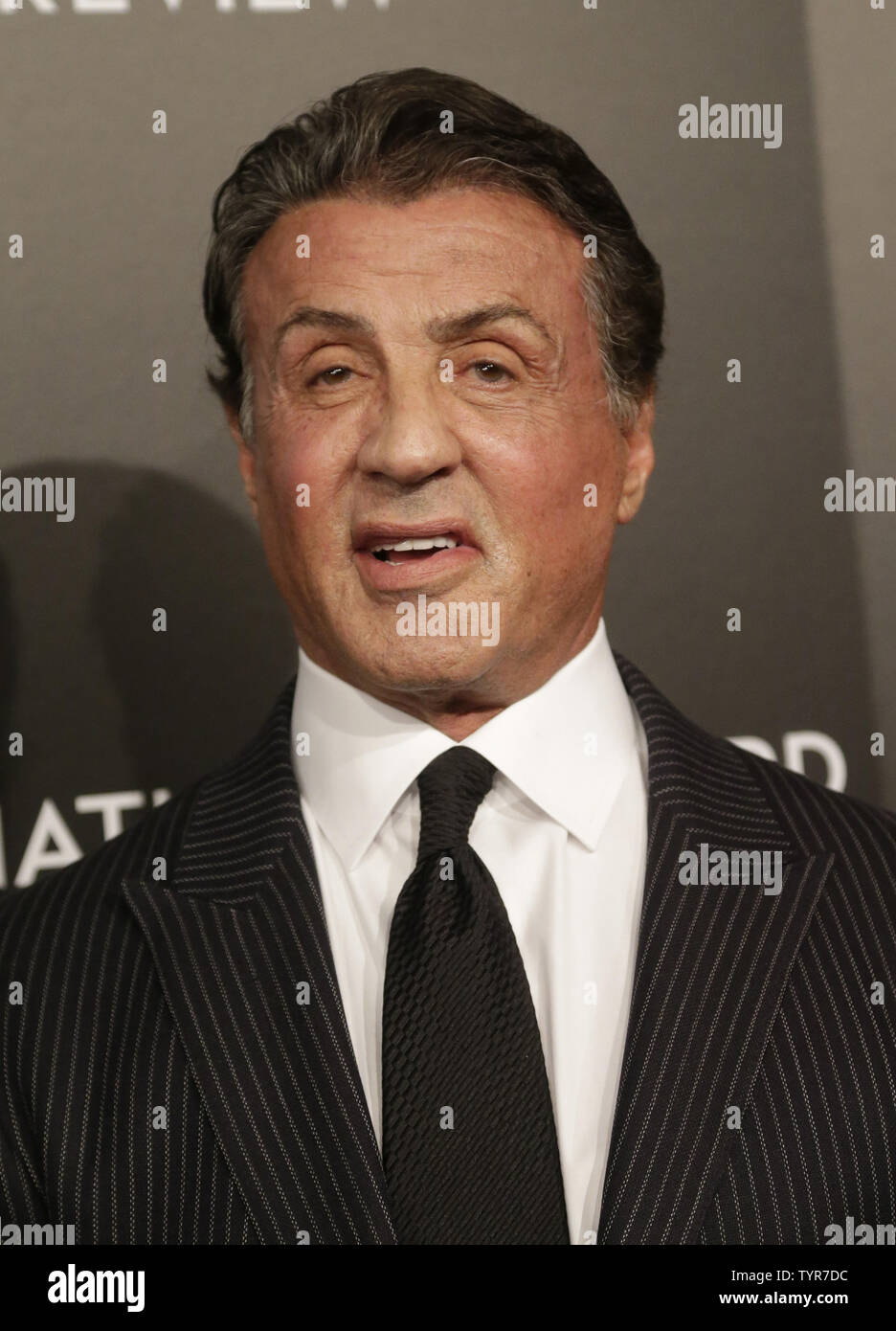 Sylvester Stallone arrives on the red carpet at The National Board of ...