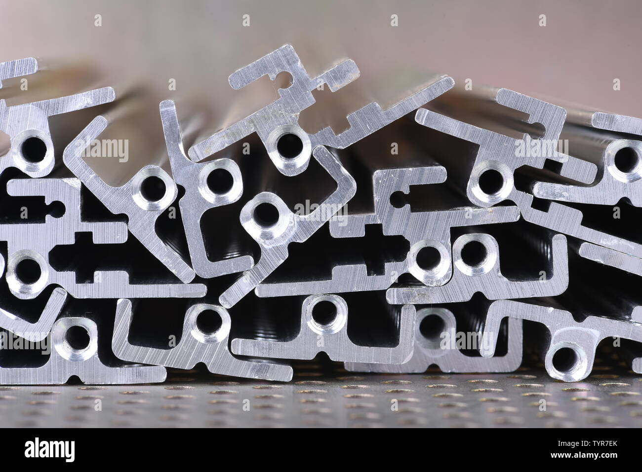 Aluminium Construction Profiles Stock Photo - Alamy