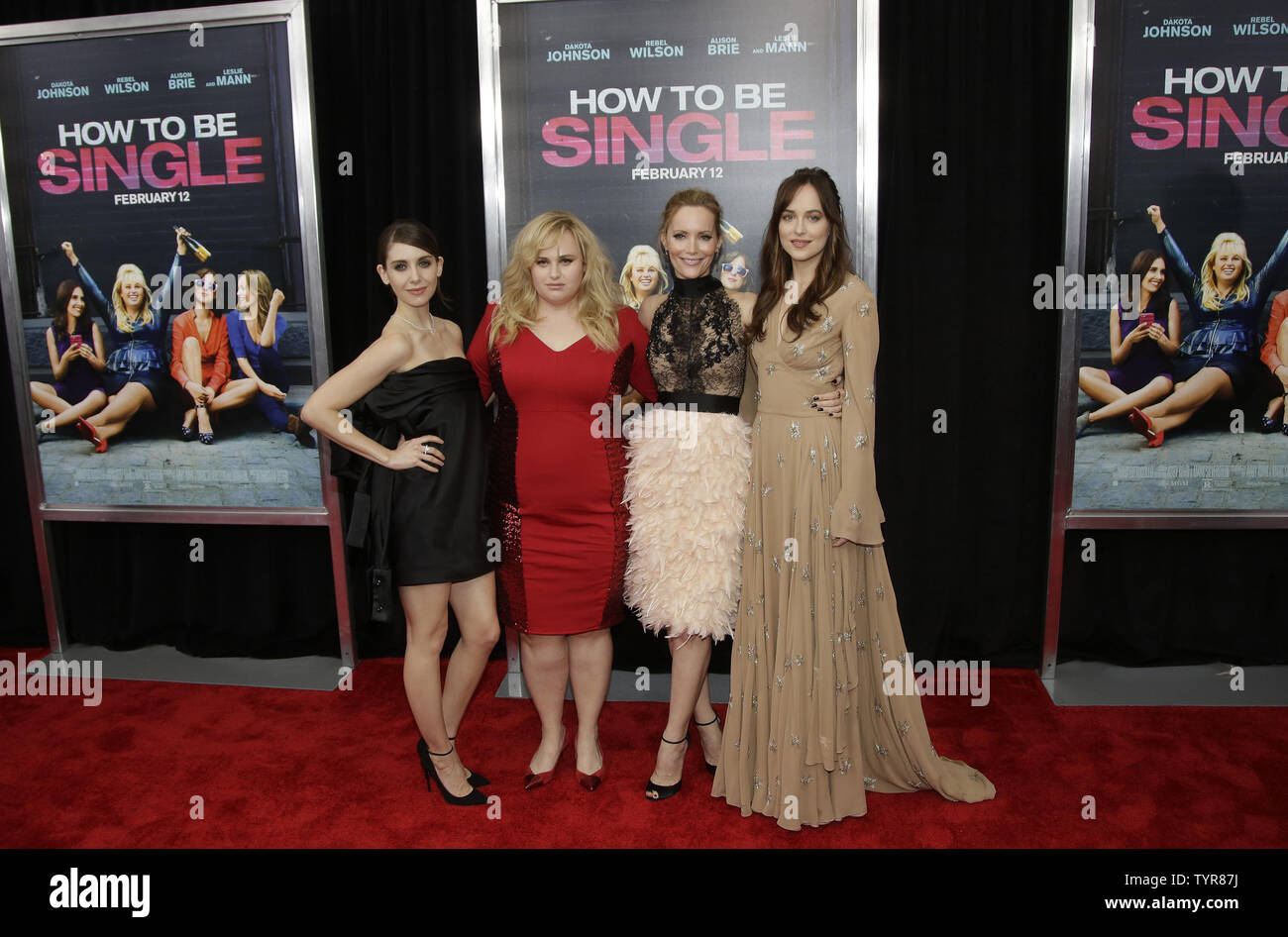 Alison Brie, Rebel Wilson, Leslie Mann and Dakota Johnson arrive on the ...