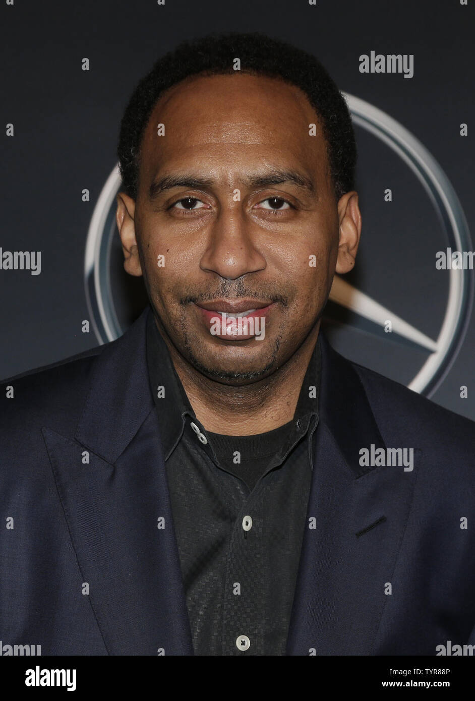 Stephen A. Smith arrives on the red carpet for ESPN The Party on ...