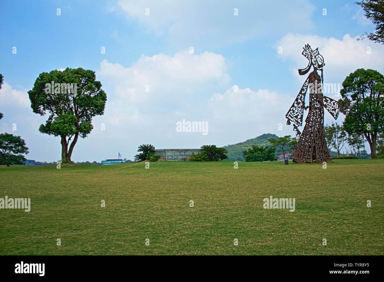 Scenery of Songjiang Moon Lake Sculpture Park in Shanghai Stock Photo ...