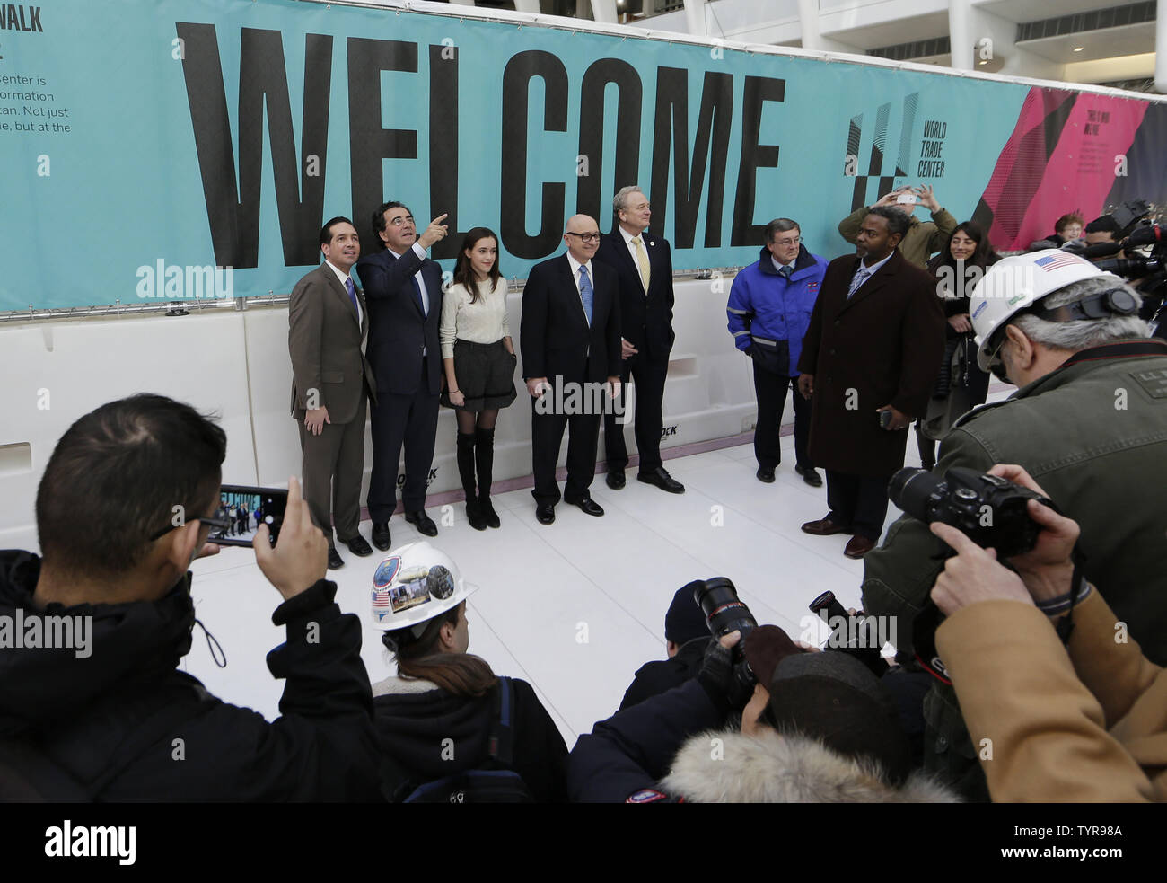 Architect Santiago Calatrava stands in the World Trade Center ...