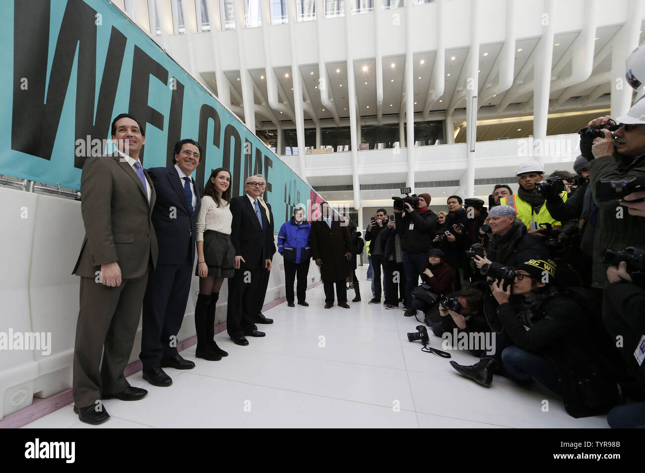Architect Santiago Calatrava stands in the World Trade Center ...