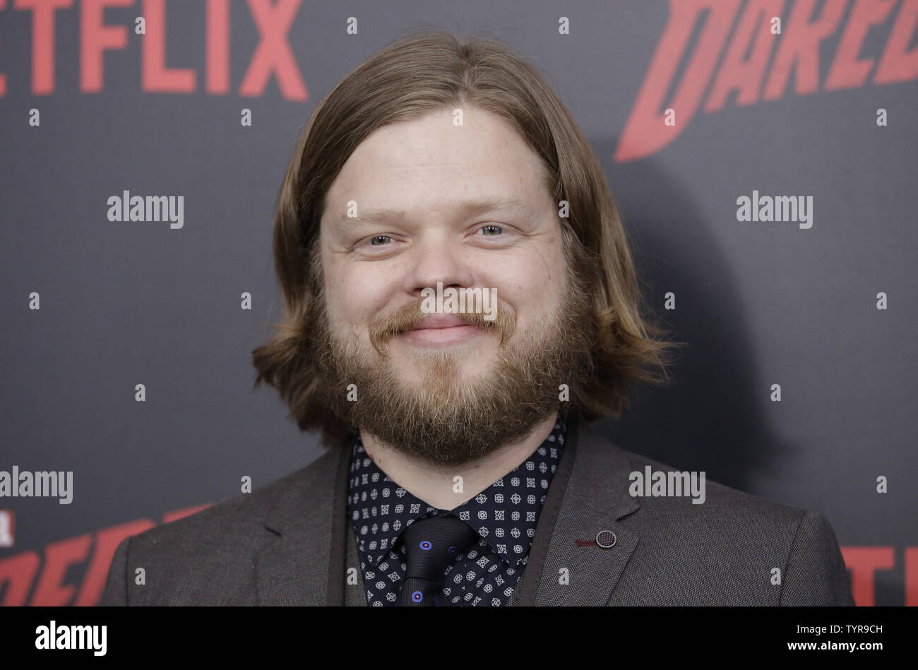 Elden Henson arrives on the red carpet at the Daredevil Season 2 ...