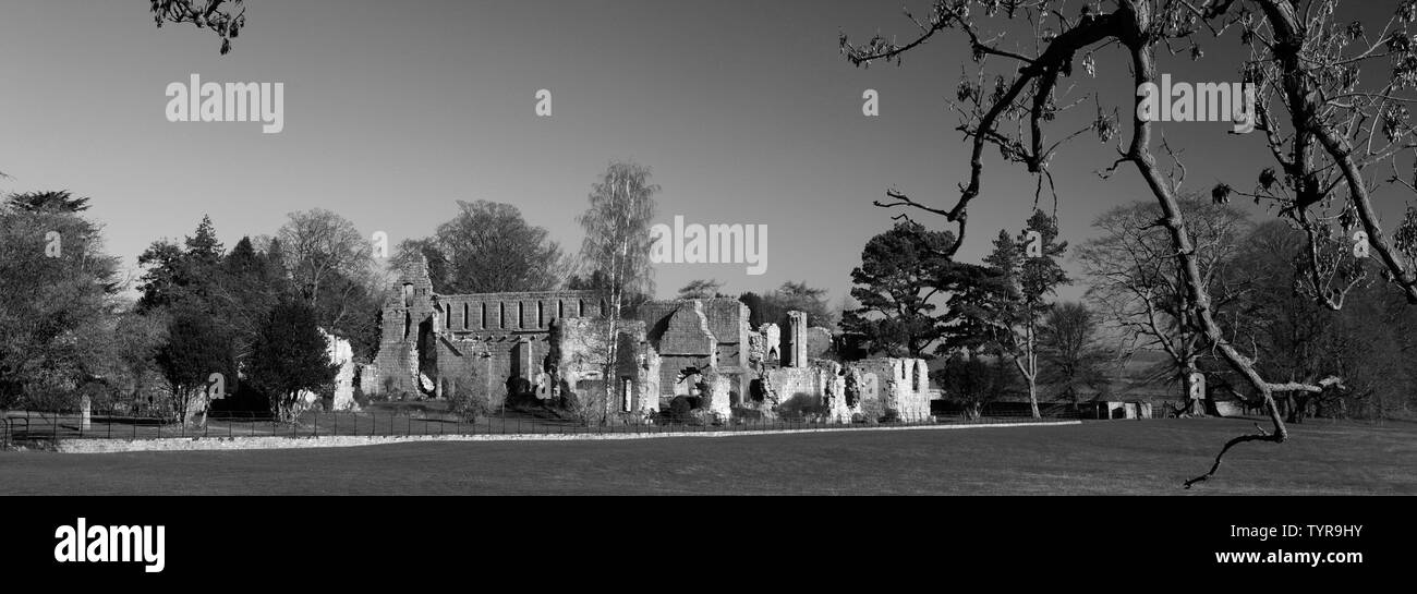 The ruins of Jervaulx Abbey, East Witton village, North Yorkshire ...
