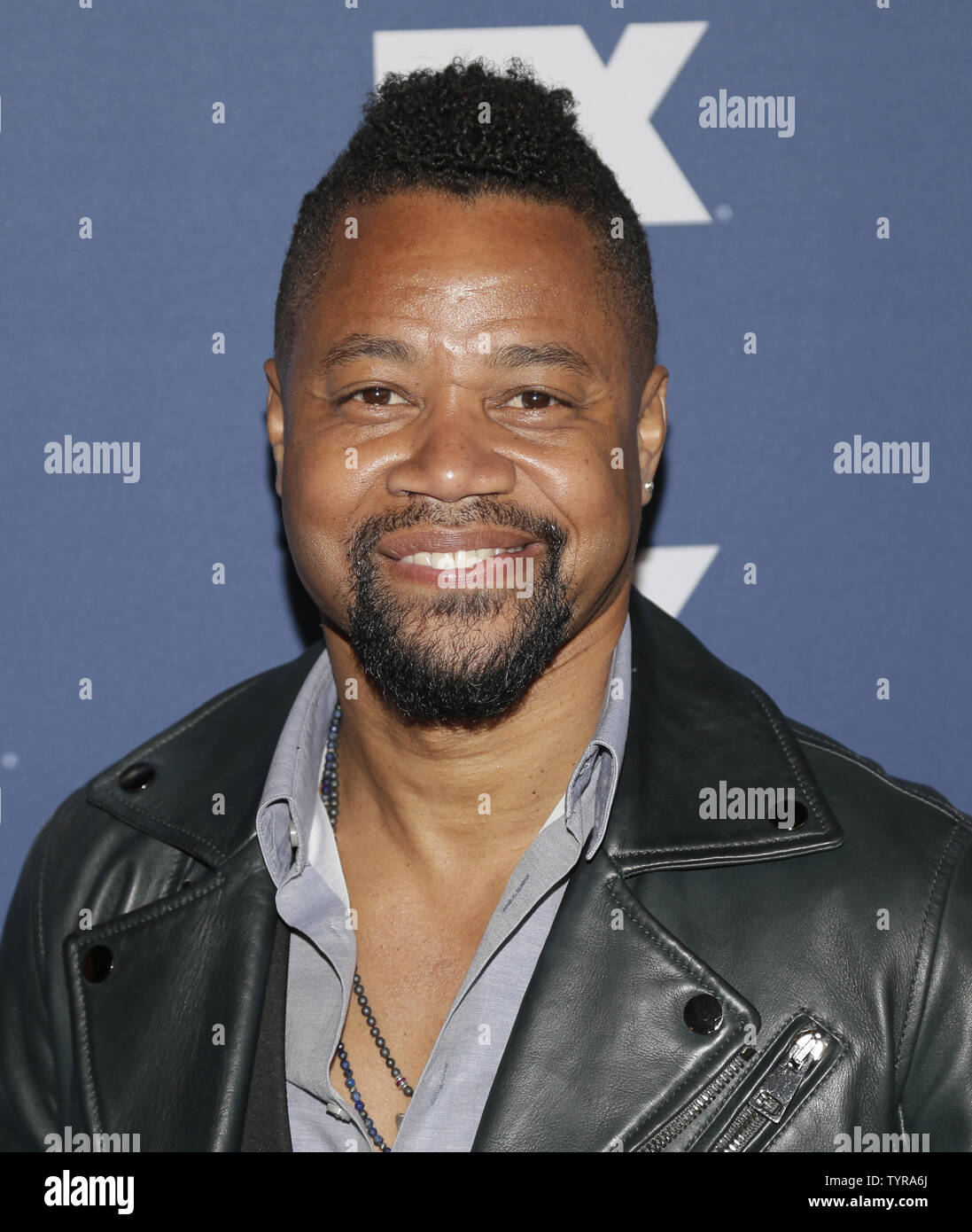 Cuba Gooding Jr. arrives on the red carpet at the FX Networks upfront ...